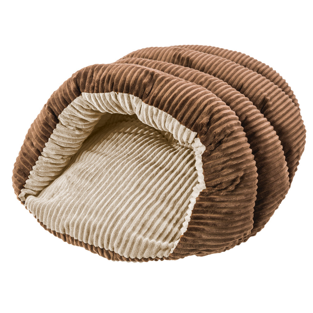 SLEEP ZONE CORDUROY CUDDLE CAVE 22″ CHOCOLATE (1-Count) - West Warwick ...