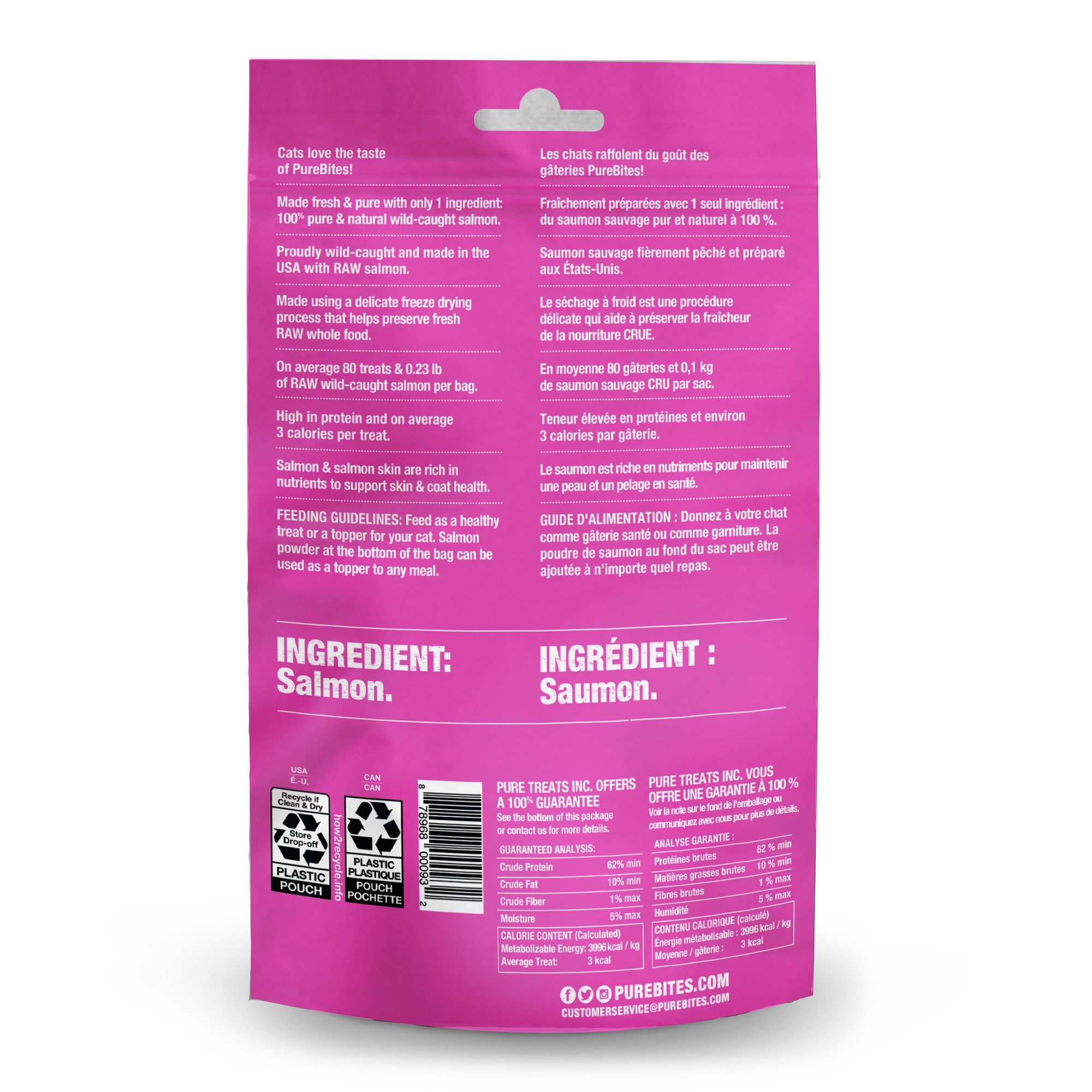 PureBites Freeze Dried Salmon Cat Treats - West Warwick, RI - Fall ...