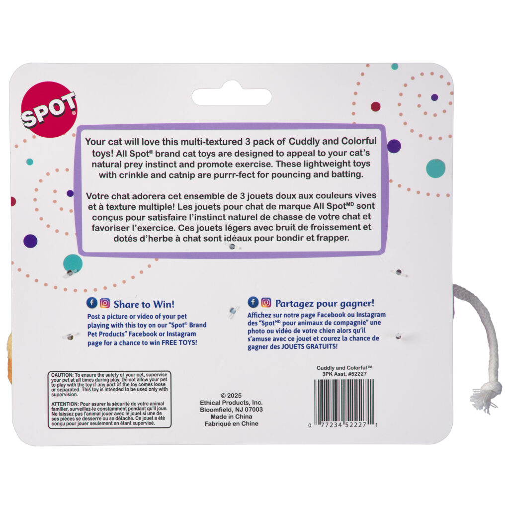 Ethical Pet SPOT Cuddly & Colorful Cat Toys - West Warwick, RI - Fall ...