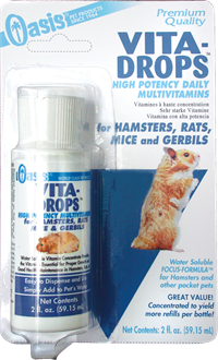 Oasis Vita Drops® Multivitamin for Hamsters Rats Mice and Gerbils (2 oz ...
